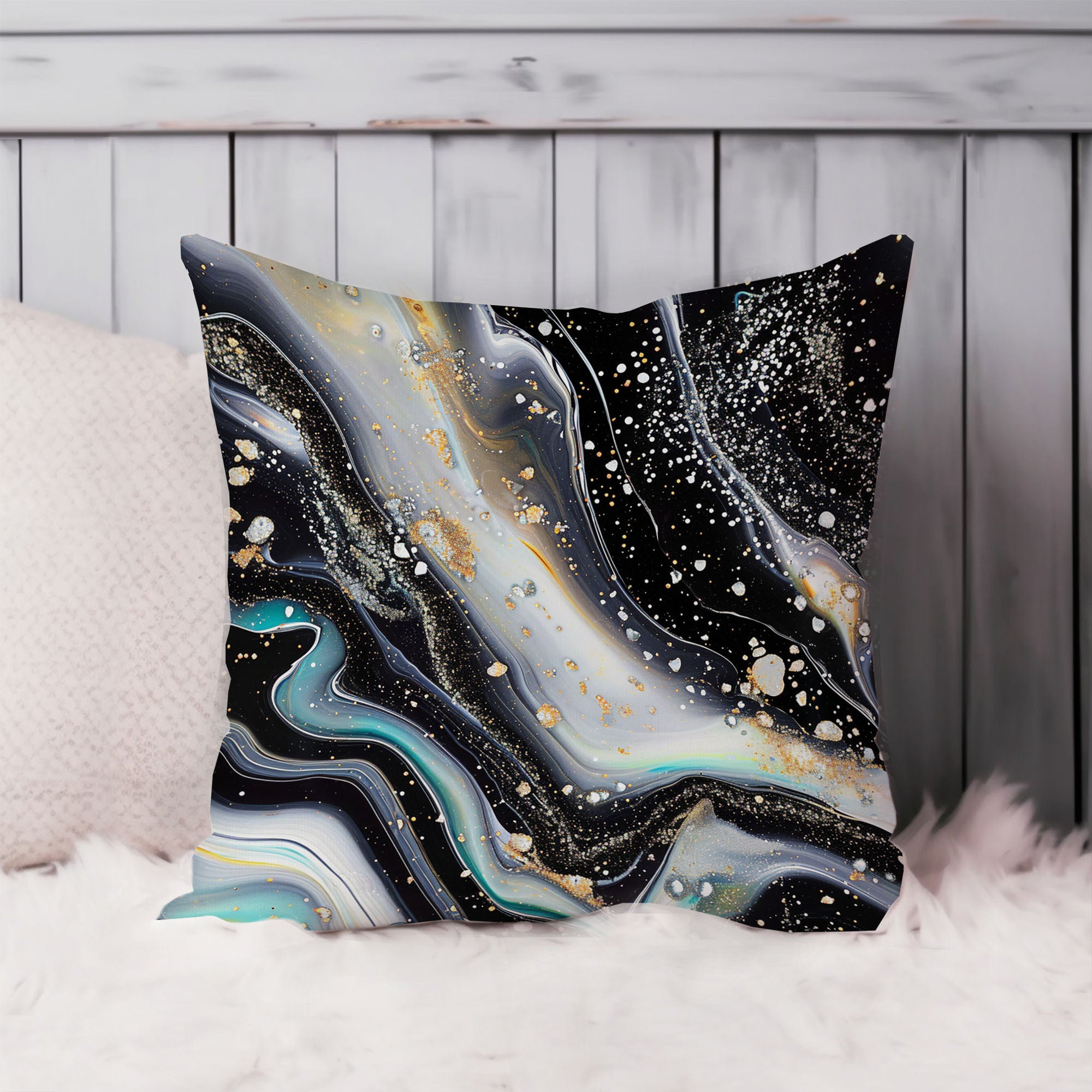Ethan Taylor Abstract Multicolor Geode Crystals Marble V Modern | Wayfair