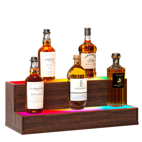 Latitude Run® Kamarri Bottle Display Tabletop Wine Rack(Set of 2) | Wayfair