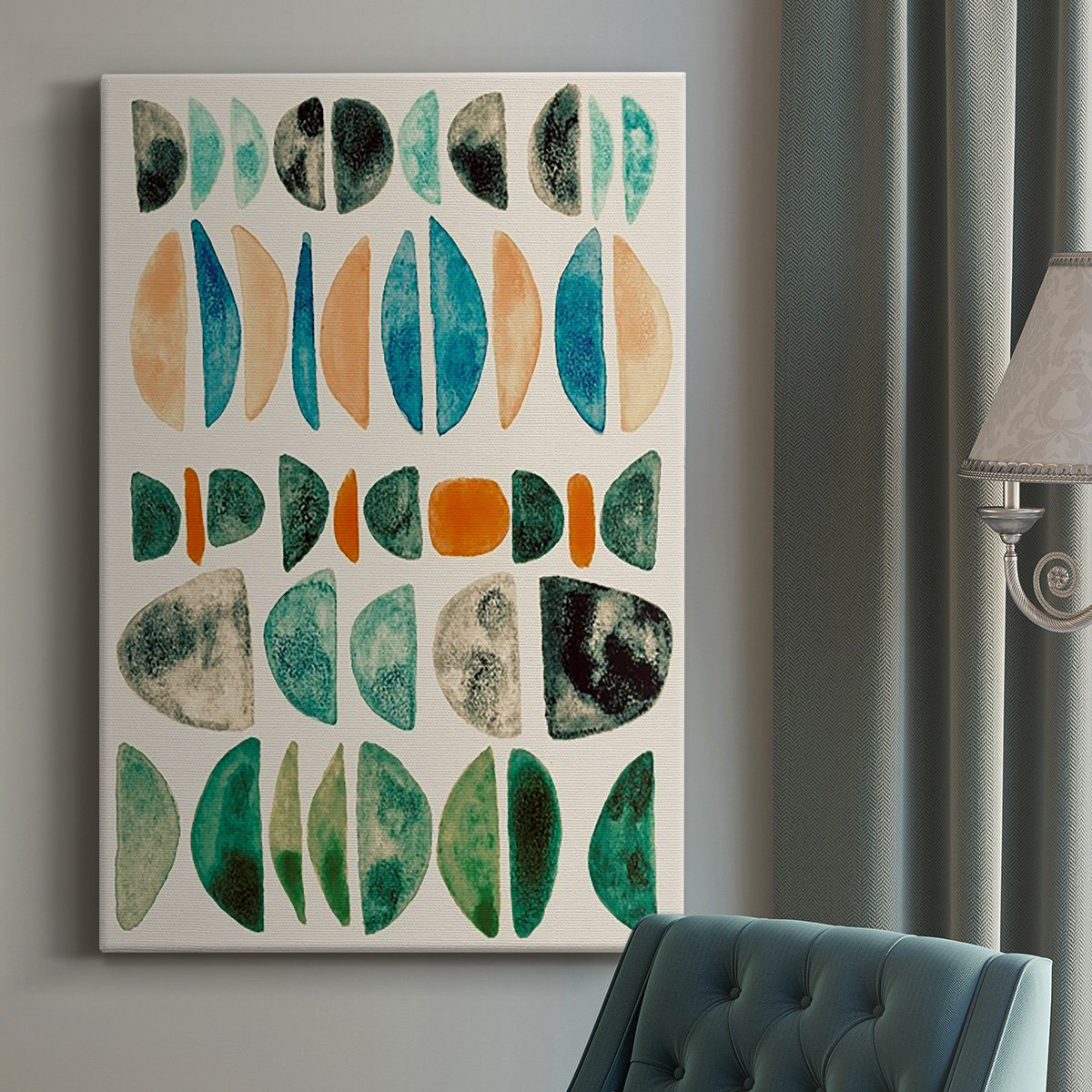 George Oliver Semi Stack II Premium Gallery Wrapped Canvas - Ready To ...