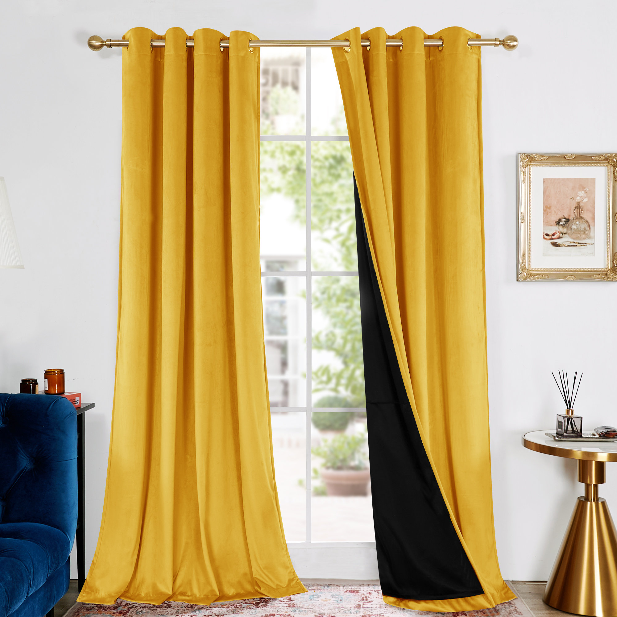 Mercer41 Trenady Polyester Max Blackout Curtain Pair & Reviews | Wayfair