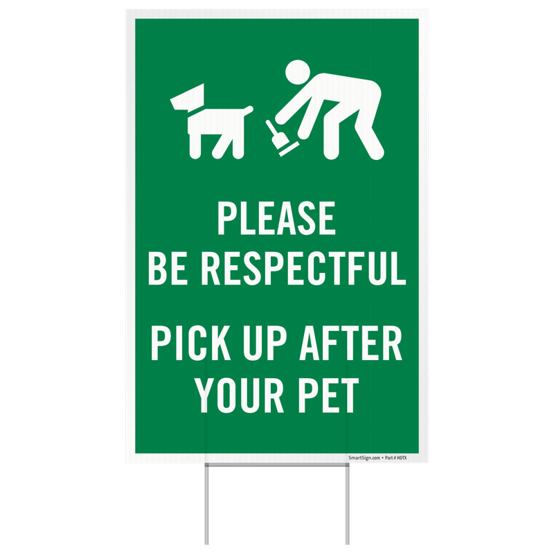 SmartSign Please Pick Up After Your Pet Sign - Wayfair Canada