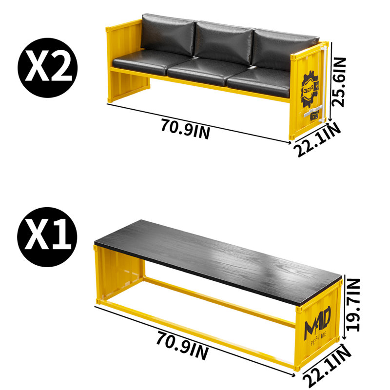 Williston Forge Katyann Rectangular 70.9'' L x 22.1'' W Dining Set ...
