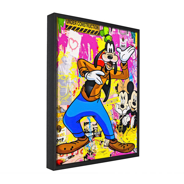 Bright Star Goofy Graffiti - Single Picture Frame Graphic Art on Canvas ...