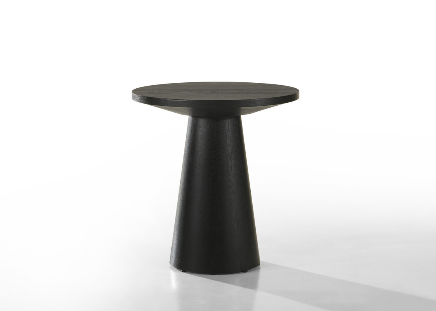 George Oliver Claiborne Ebony Black 20"W Round Console Table With ...