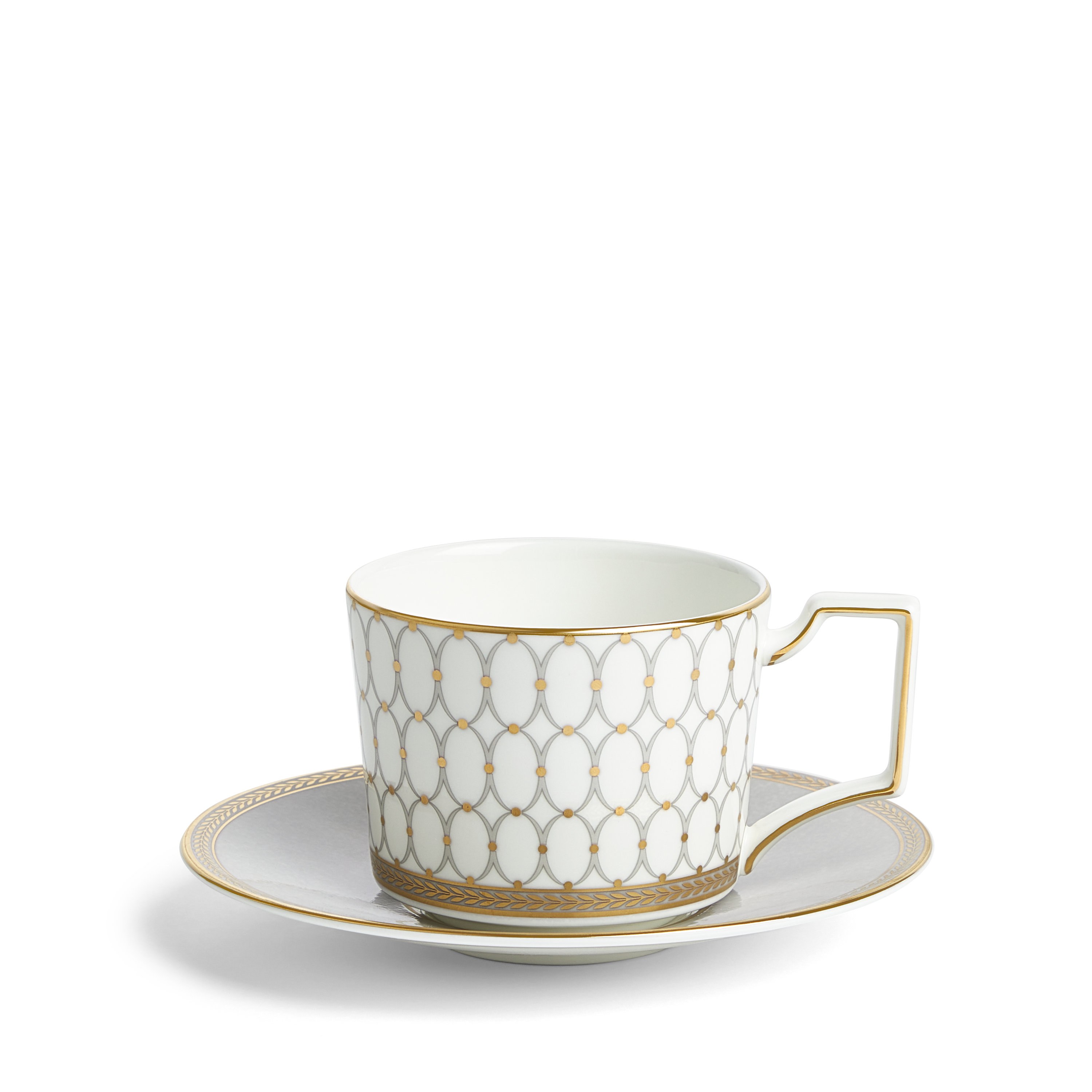 Wedgwood Renaissance Grey Teacup & Saucer | Wayfair