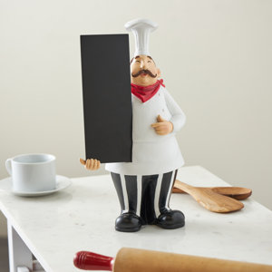 Alcott Hill® Cole And Grey Polystone Kitchen Decorative Figurine Chef ...