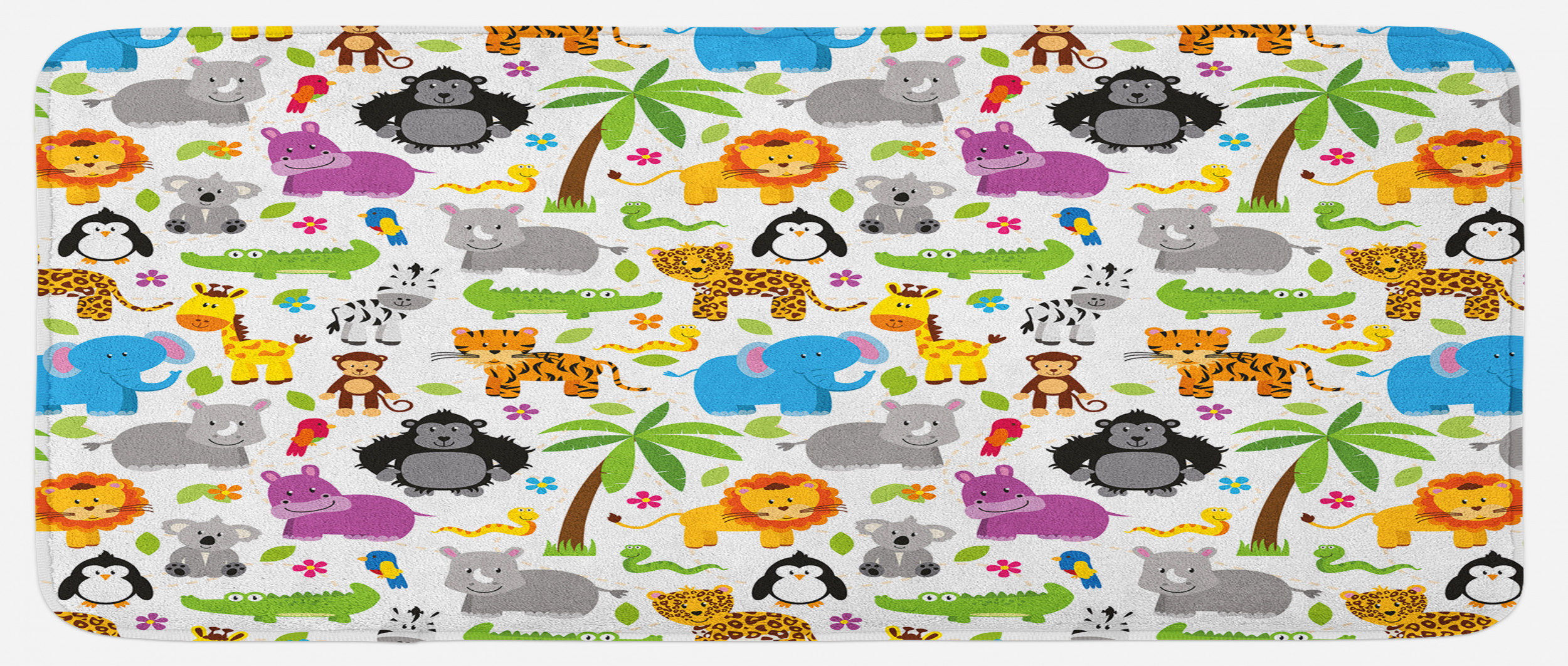 East Urban Home Various Types Of Animals Drawn Manner Lions Koalas ...