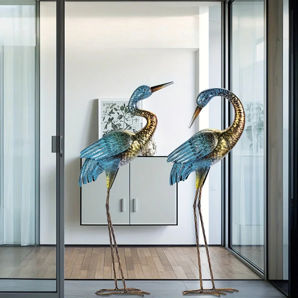 House of Avana Bird Water Resistant Metal Garden Statue | Wayfair