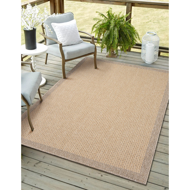 House of Hampton Alethea Brown Indoor/Outdoor Rug | Wayfair.co.uk