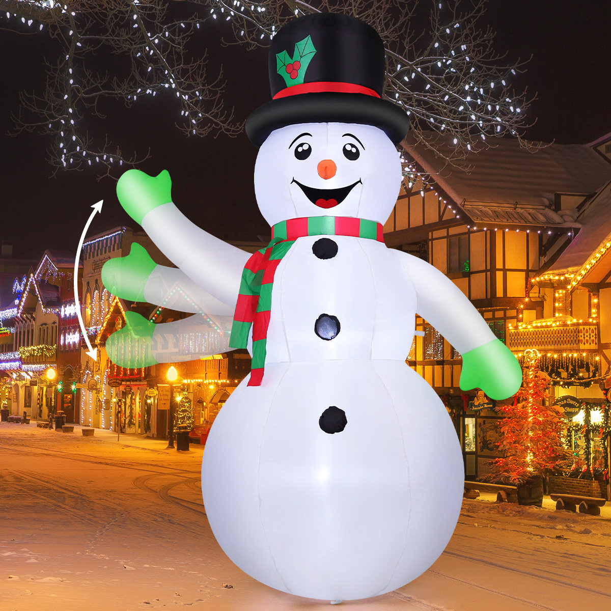 The Holiday Aisle® Christmas Inflatables 7 FT Christmas Inflatable ...