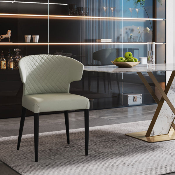 George Oliver Kulda Faux Leather Upholstered Side Chair | Wayfair