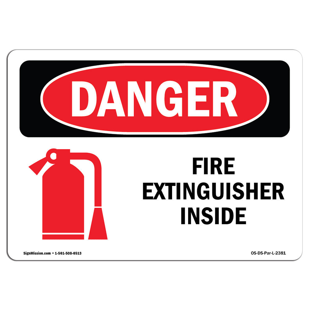 SignMission Fire Extinguisher Inside Sign - Wayfair Canada