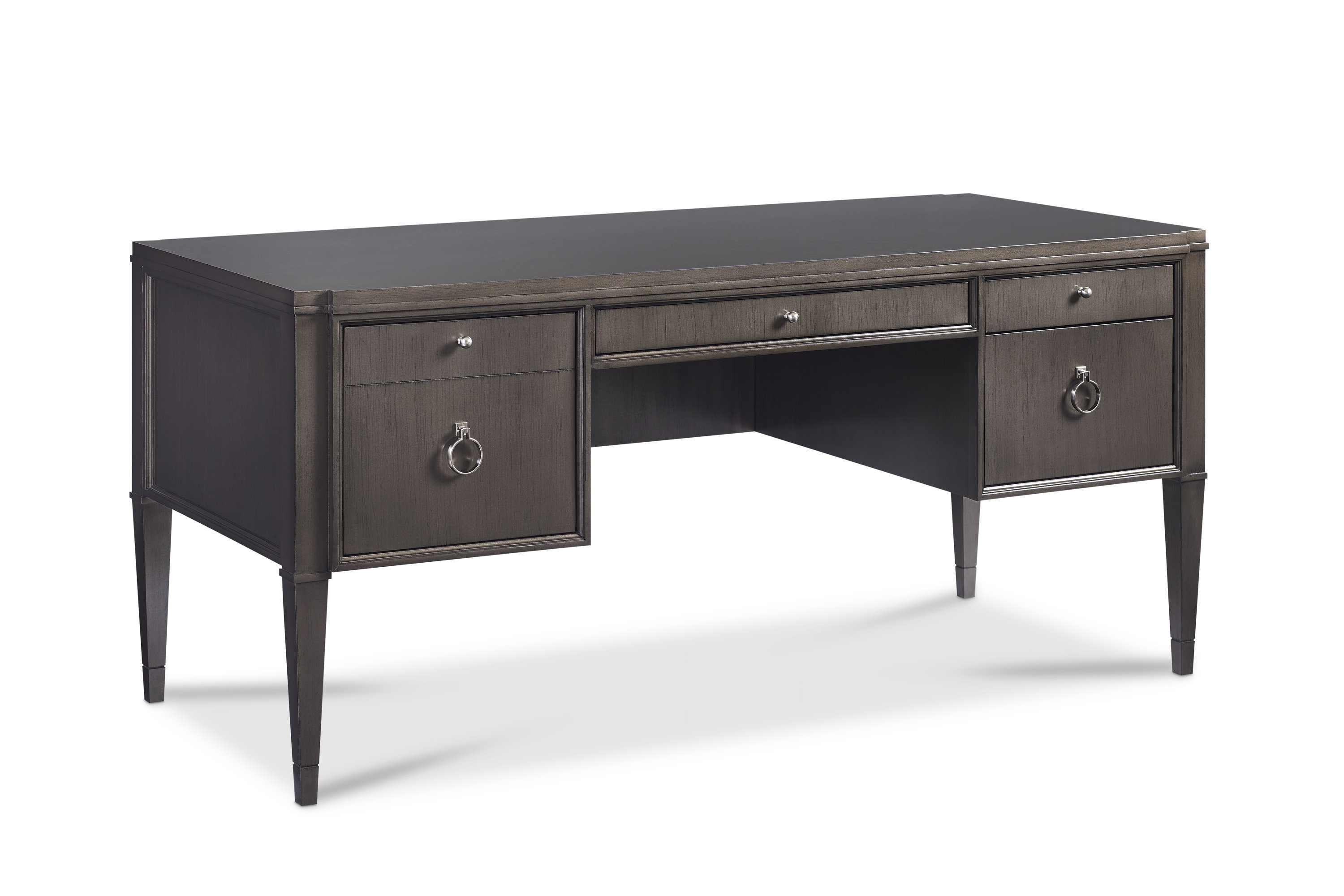 Hickory White Henri Solid Wood Desk | Wayfair