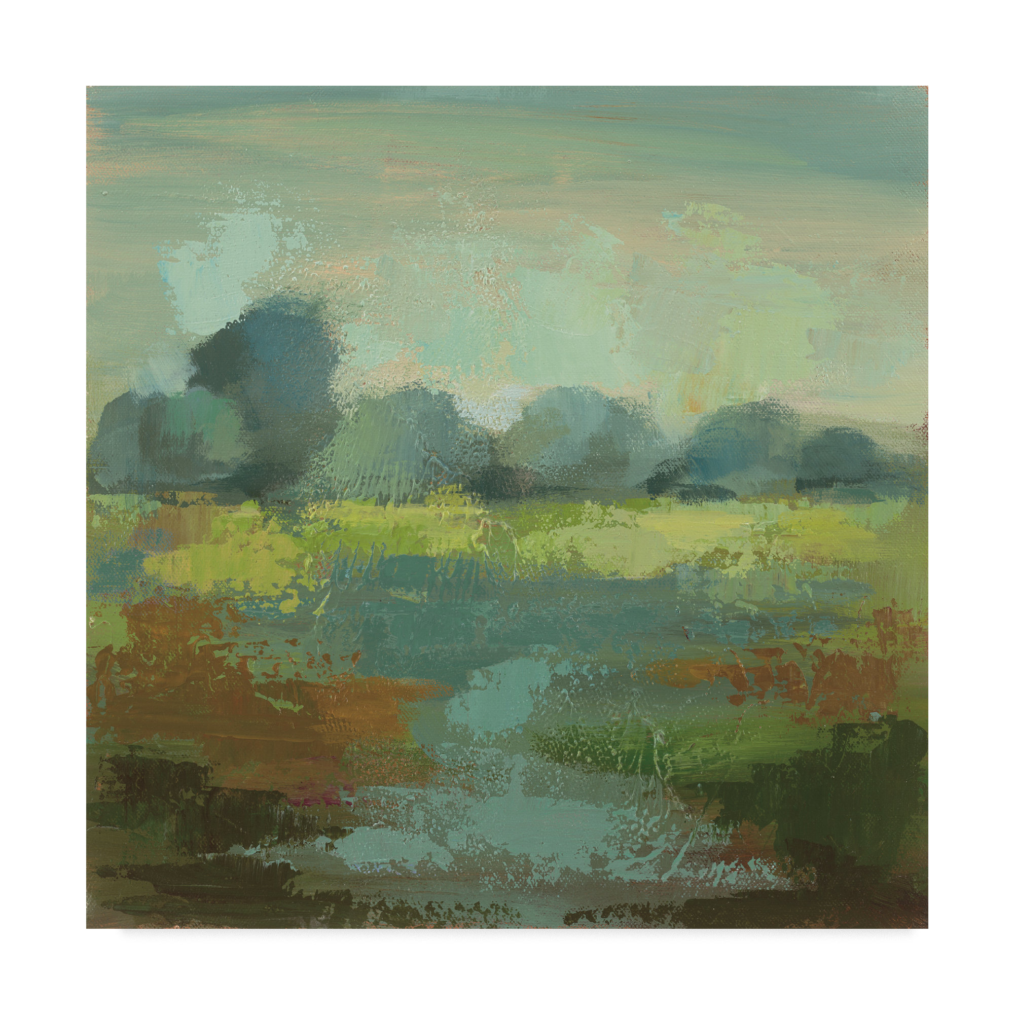 Winston Porter 'Windsor Blue Field III' Acrylic Painting Print on ...