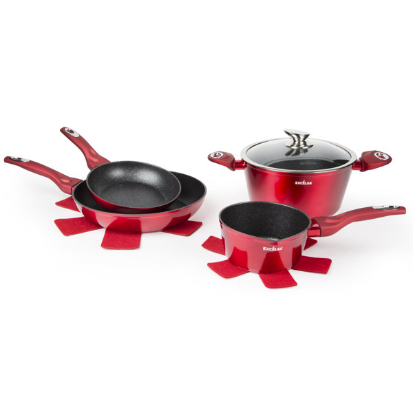 Excelsa Phoenix 4 Piece Aluminium Non Stick Cookware Set | Wayfair.co.uk