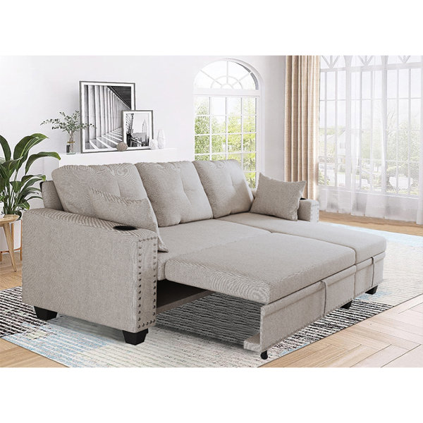 Latitude Run® 85'' Square Arm Sofa Bed | Wayfair