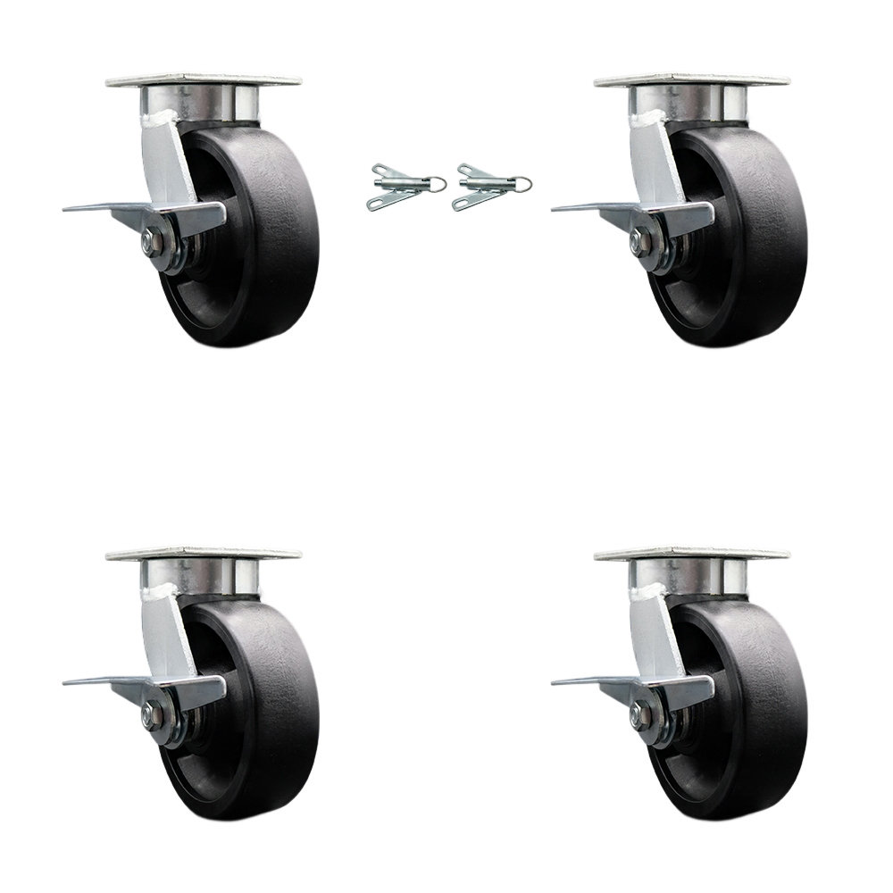 Service Caster Kingpinle Filled Nylon Caster | Wayfair
