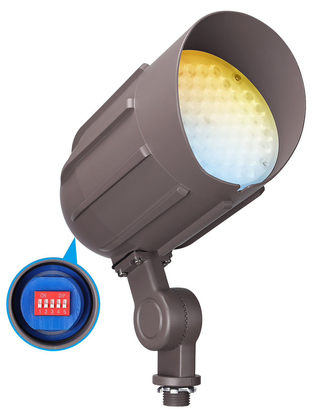 LEDVANS 3cct Landscape Spotlights With Knuckle Mount, 110-277v ...