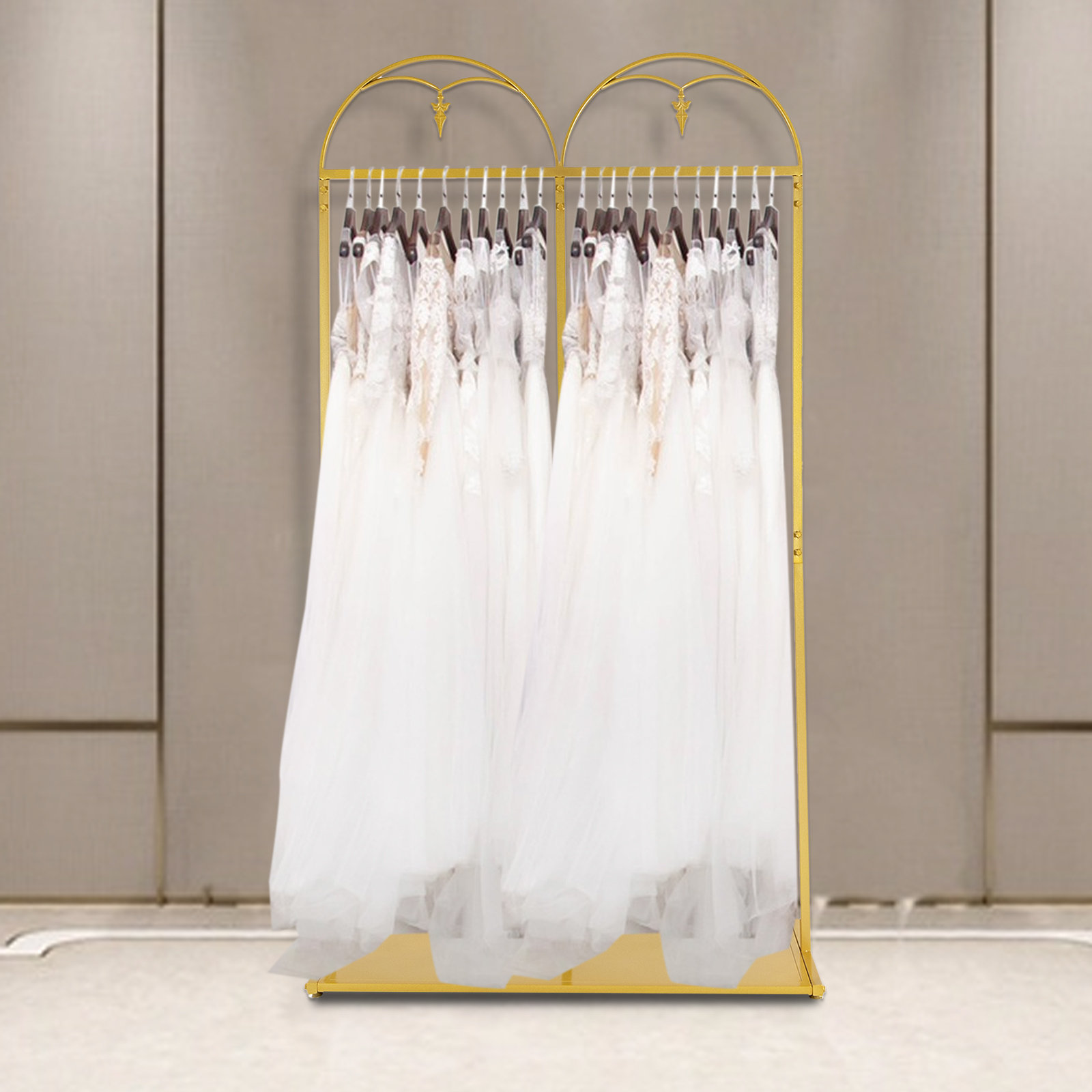 Everly Quinn 47.2" Wedding Dress Display Stand Clothes Rack Metal ...
