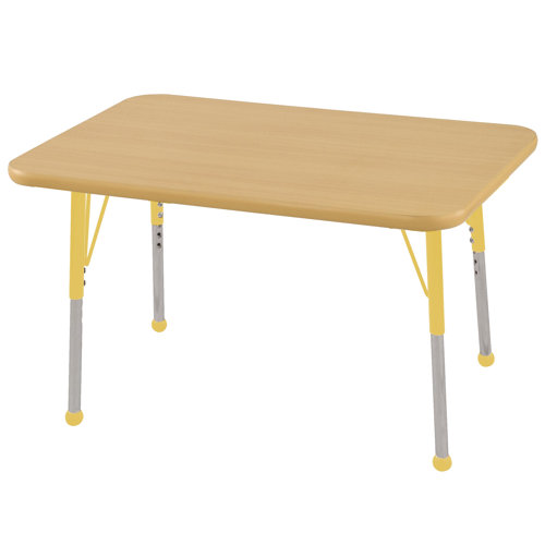 Factory Direct Partners Laminate Adjustable Rectangle Activity Table ...