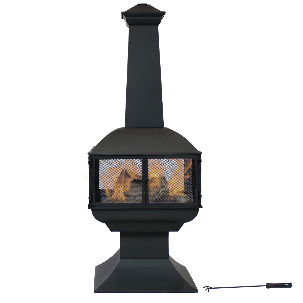 Williston Forge Fairburn Steel Wood Burning Chiminea & Reviews ...