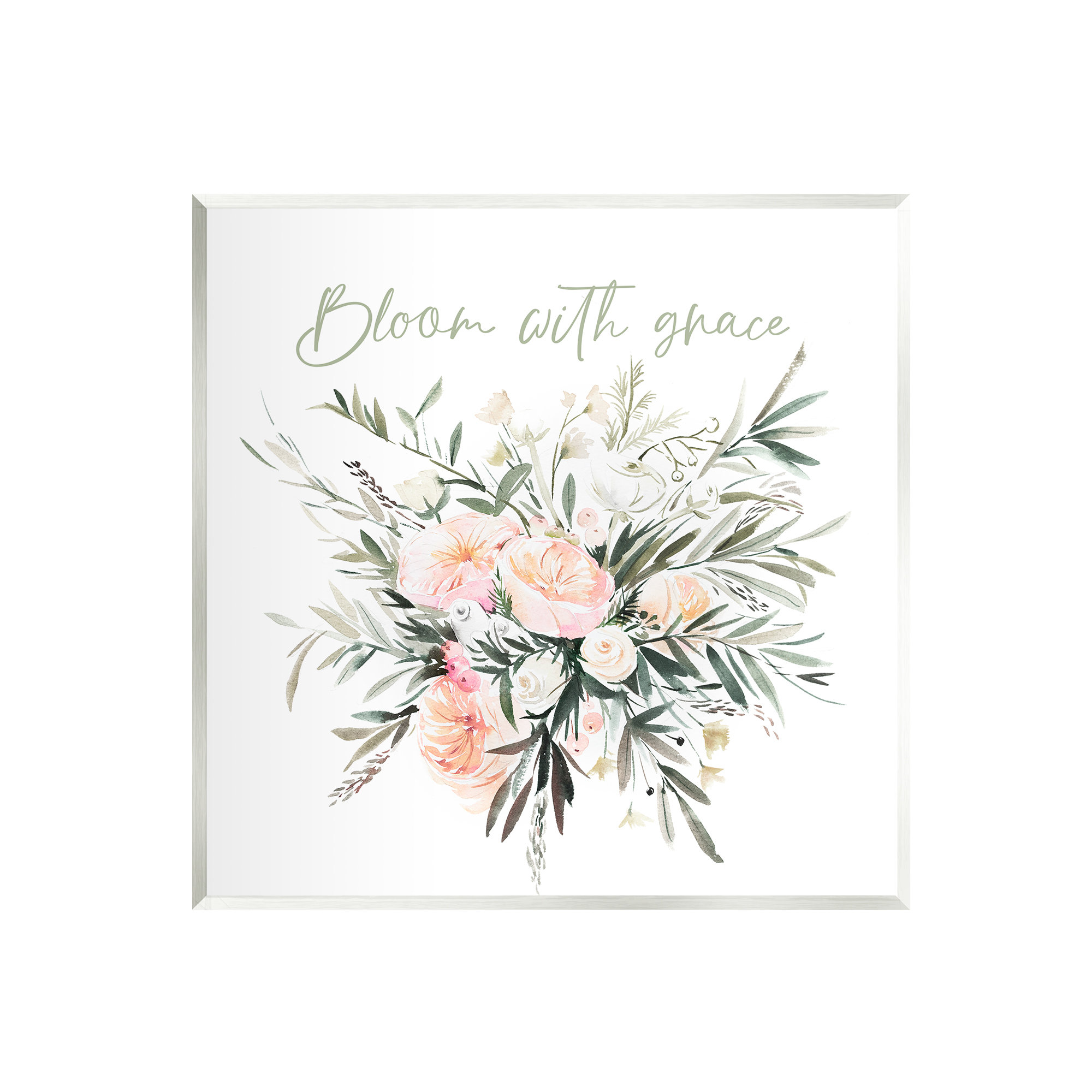 August Grove® Floral Bloom With Grace Framed Giclee Art Design By Enya ...
