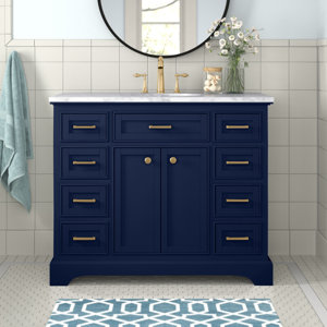 Blue Bathroom Vanities You'll Love | Wayfair