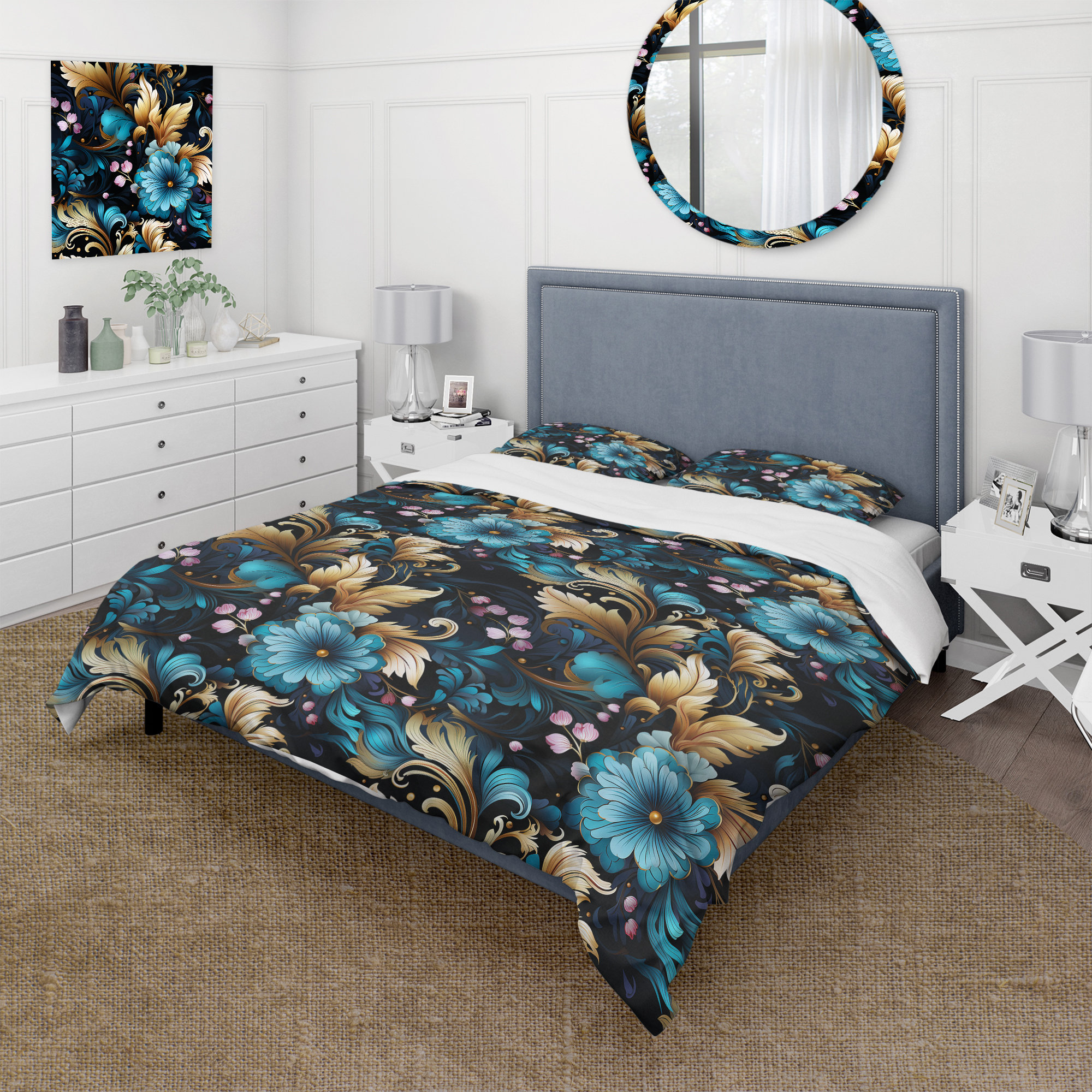 Design Art Industrial Chic Paisley Pattern Bedding | Wayfair