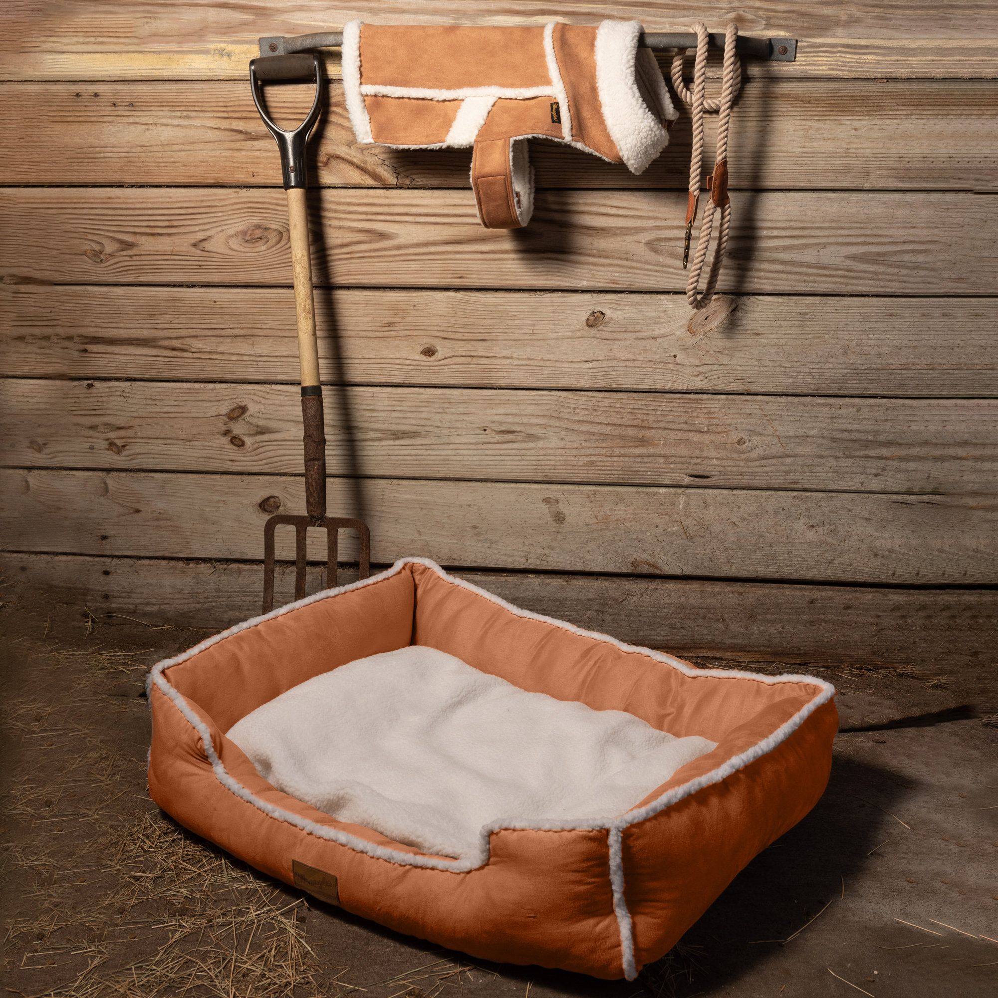 Wrangler FAUX SUEDE SHERPA TRIMMED CUDDLER BOX BED S | Wayfair