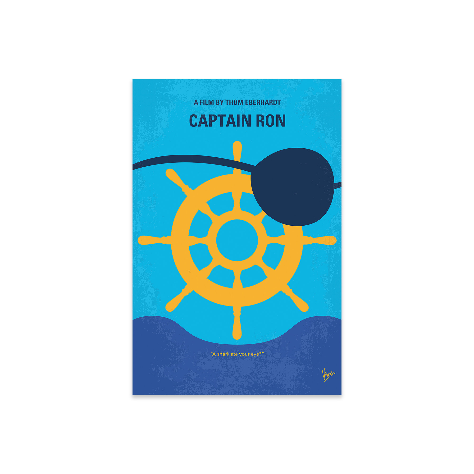 iCanvas My Captain Ron Minimal Movie Poster Print On Acrylic Glass ...