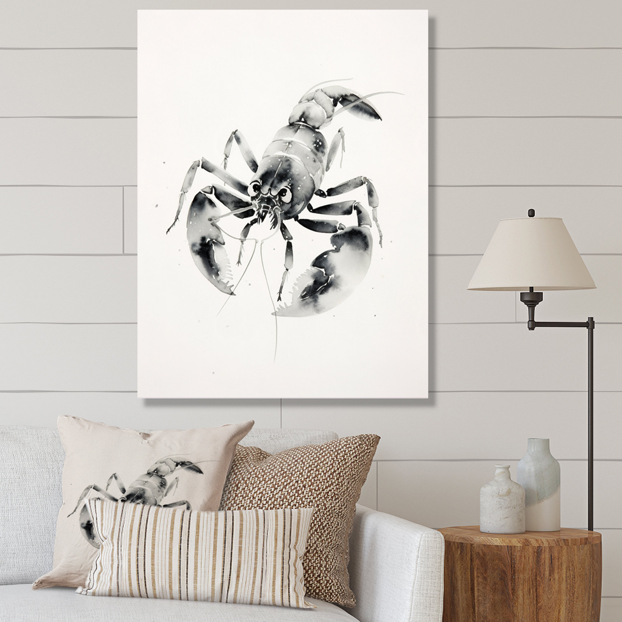 Dovecove Asian Art Crayfish Sumi - Asian Canvas Print - Wayfair Canada