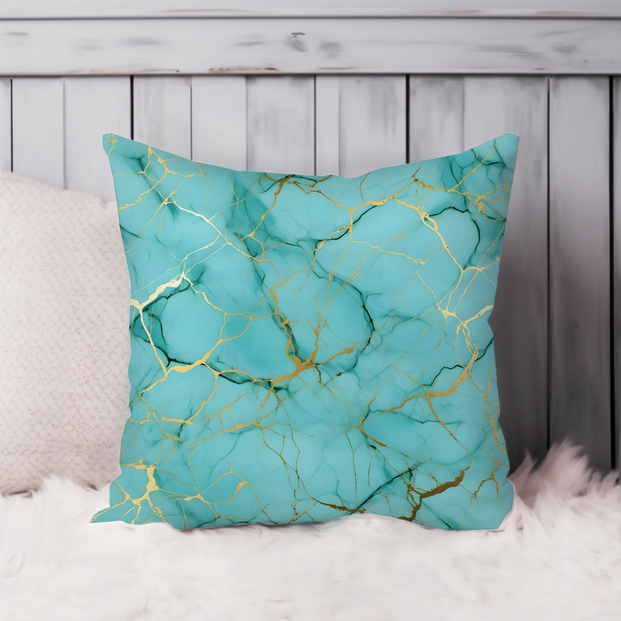 Ethan Taylor Abstract Cyan Geode Crystal Dream I Crystals Geode Modern ...