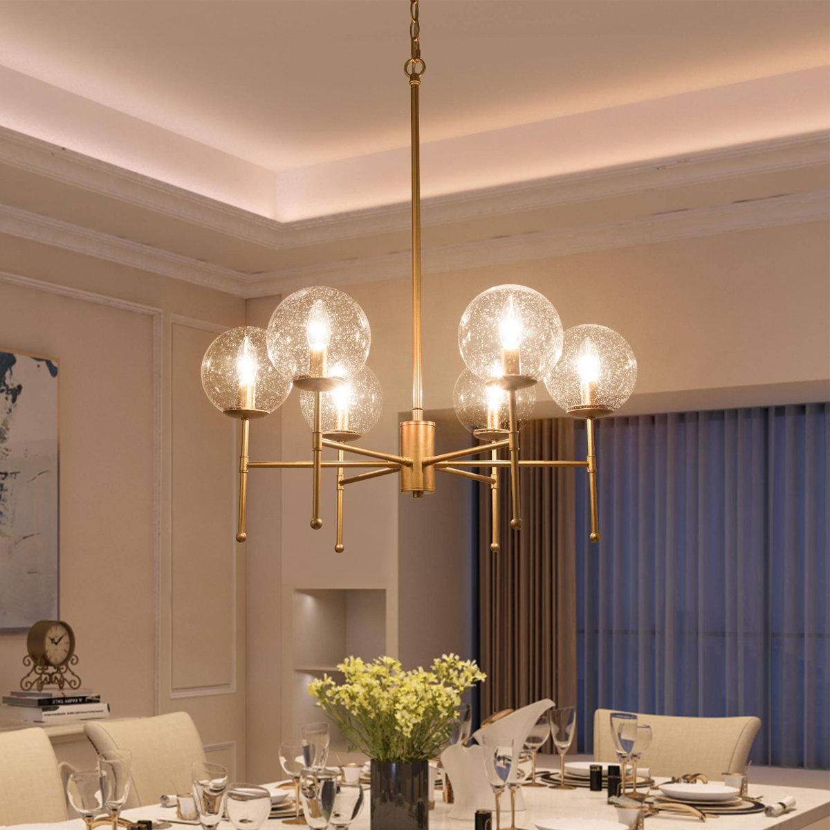 Greyleigh™ Ledger 6 - Light Shaded Classic Chandelier & Reviews ...