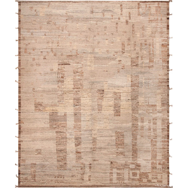 Nazmiyal Collection One-of-a-Kind Large Earthy Tones Trendy Modern Area ...