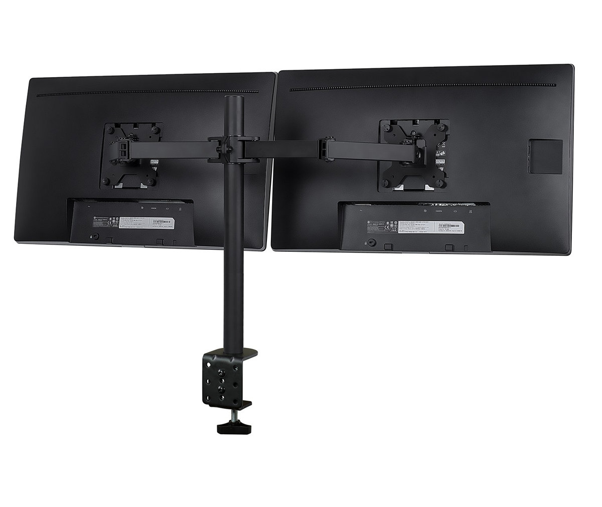 Mount-It! Full Motion Adjustable Dual Monitor Mount Fits 2 Computer ...