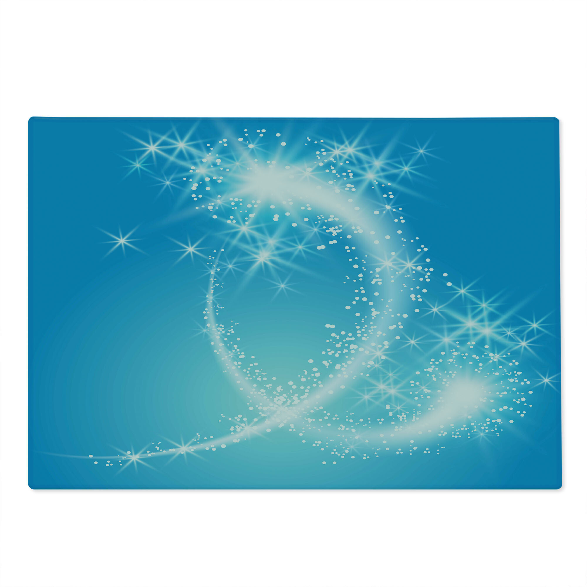 Ambesonne Magic Cutting Board Large Size Swirling Stars with Tail Art ...