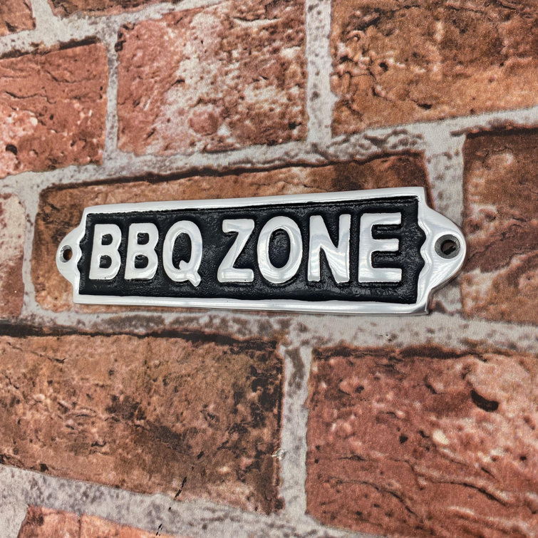 Happy Larry BBQ Zone Wall Sign | Wayfair.co.uk