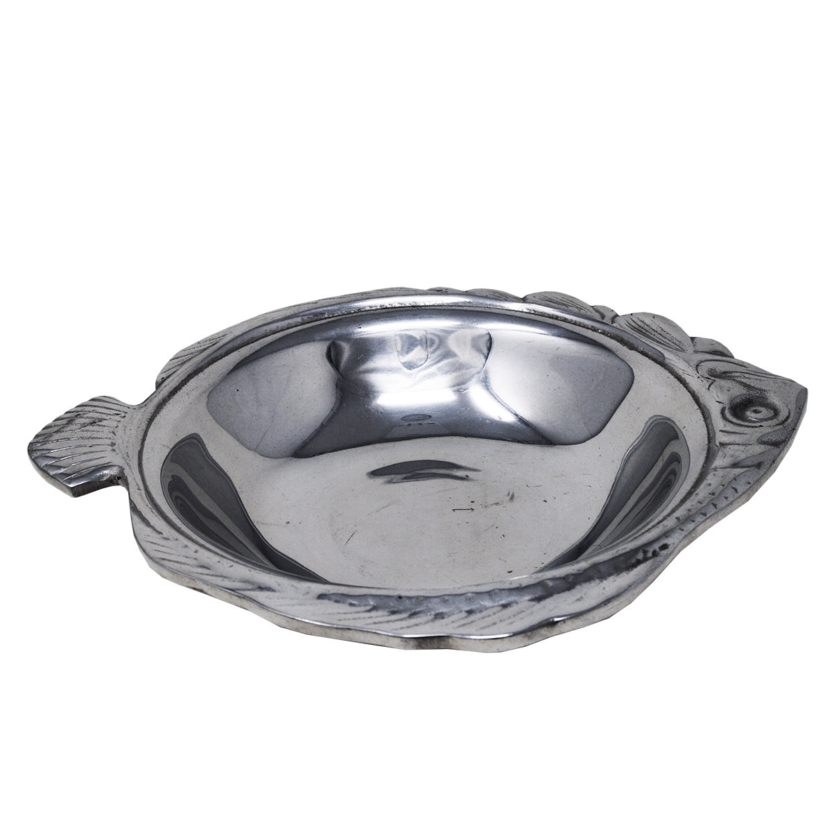Beachcrest Home Pewter Fish Serving Bowl | Wayfair