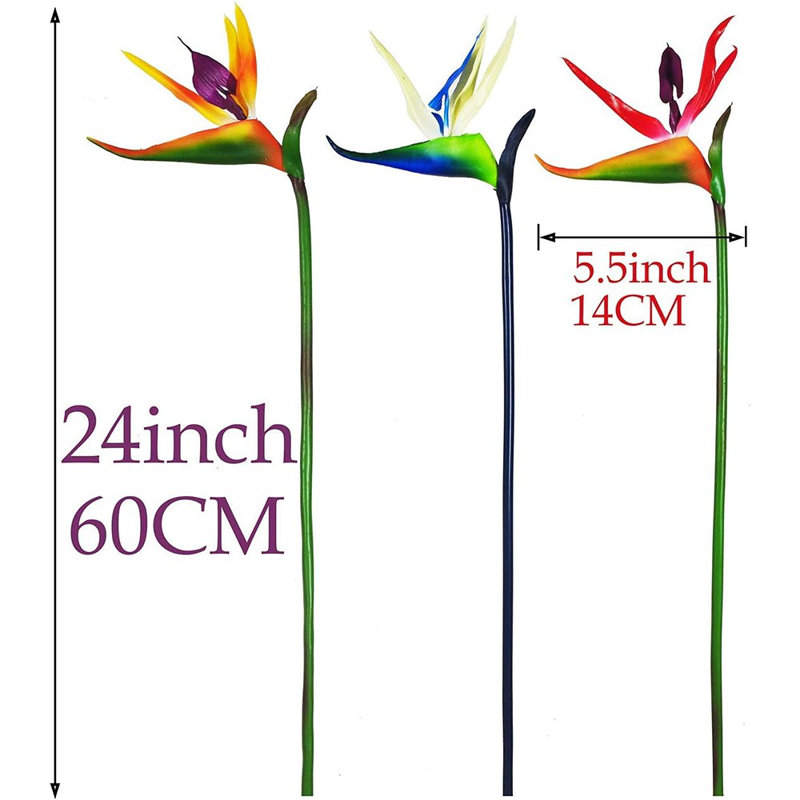 Dakota Fields Artificial Flowers Bird Of Paradise Greenery Plants ...
