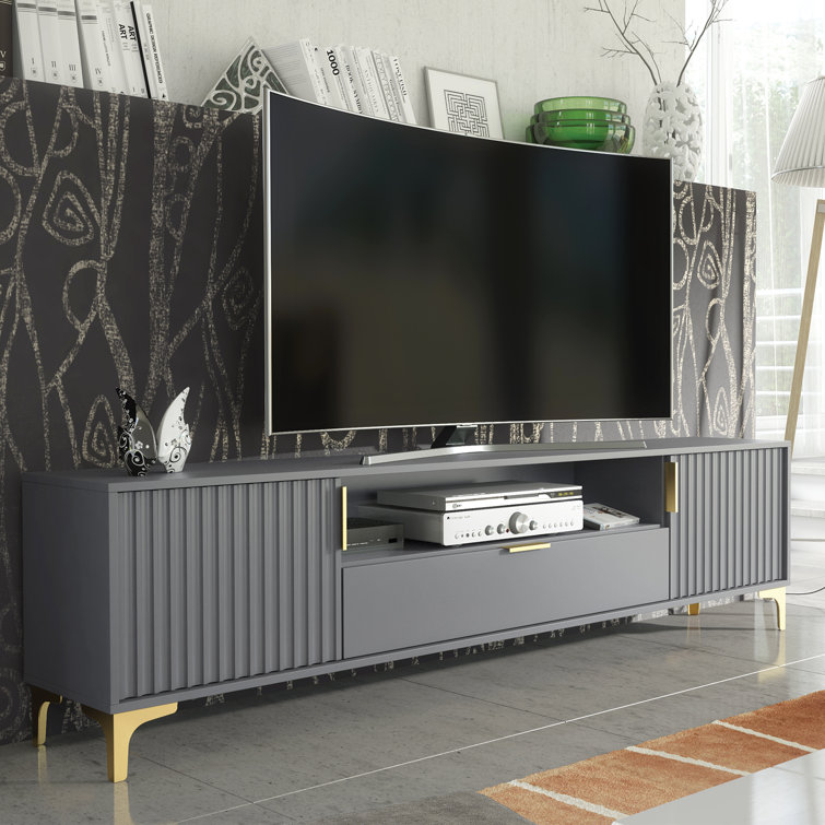 17 Stories 200cm Loft Retro Novaleigh Tv Unit Stand Vintage Cabinet ...