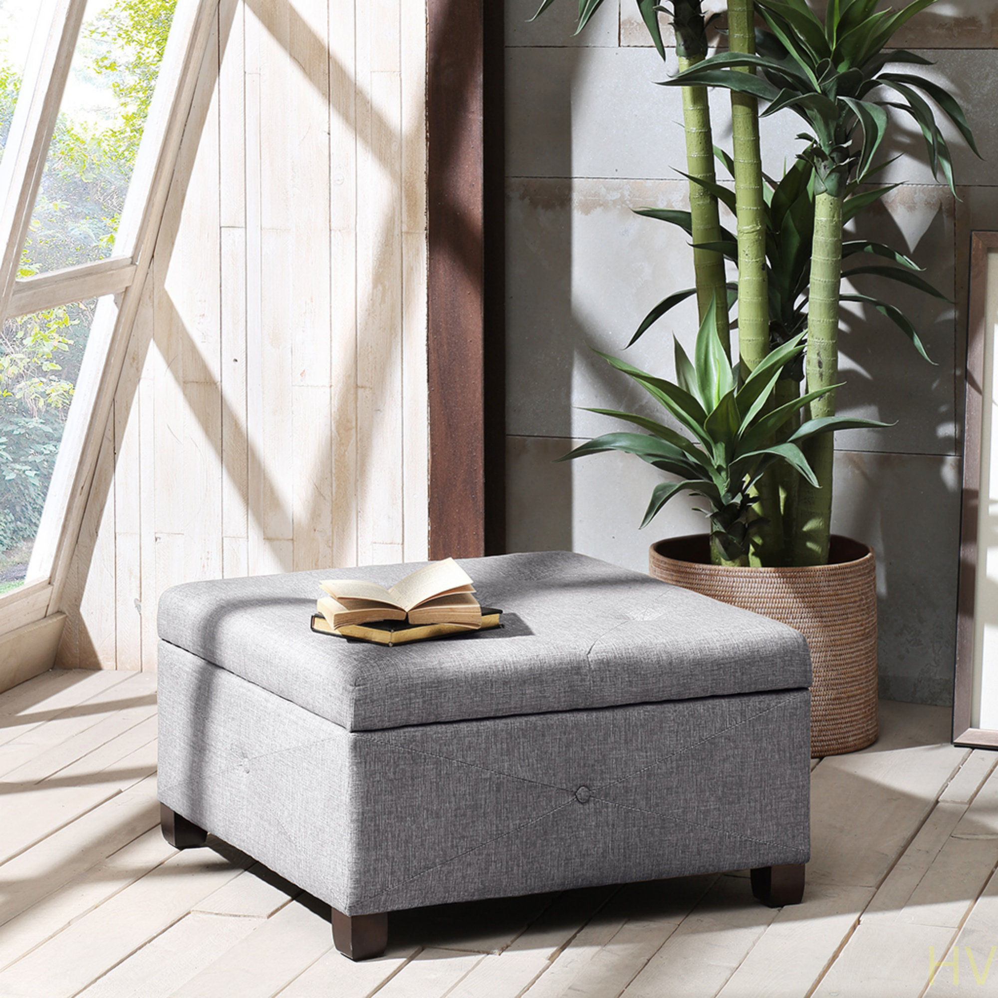 Hokku Designs Soft Close Storage Ottoman | Wayfair