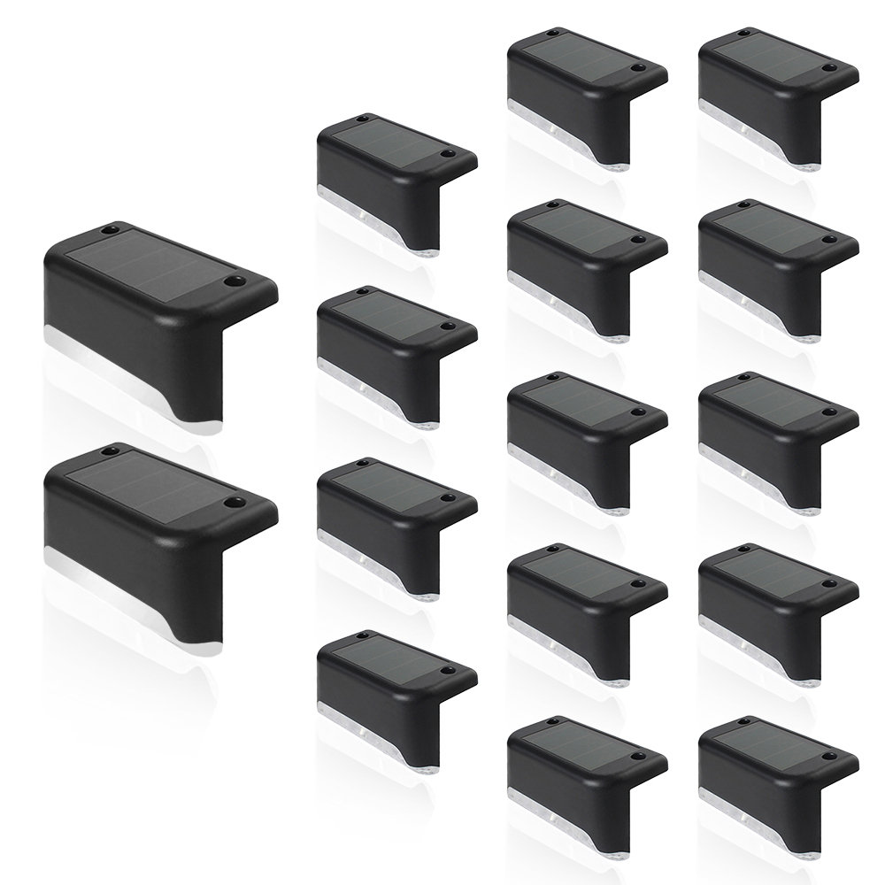 Aptoco Solar Powered Integrated LED Deck Light Pack Outdoor Waterproof ...