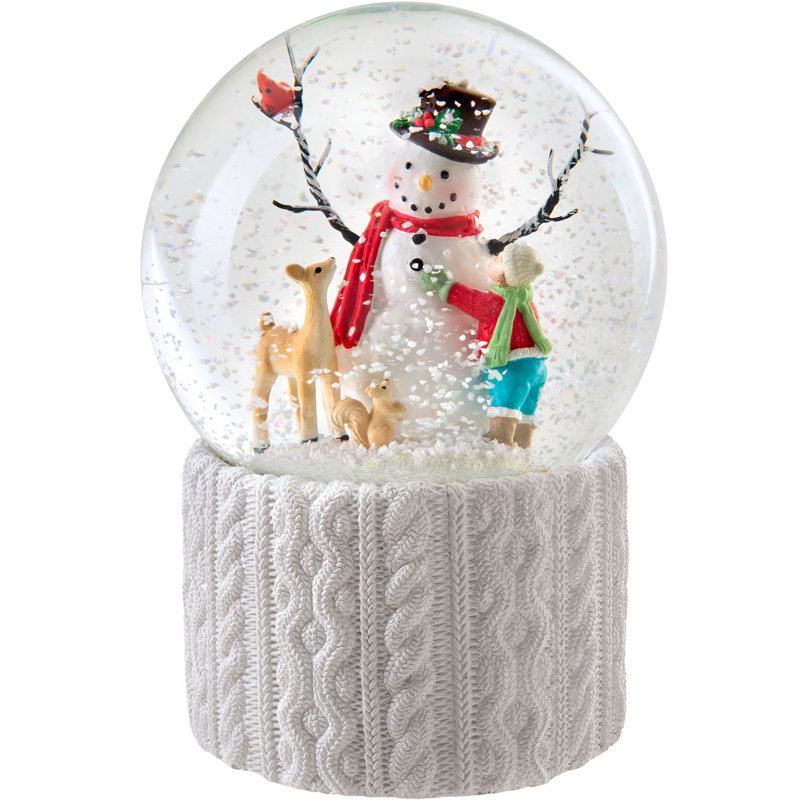 The Seasonal Aisle Snowman Musical Christmas Snow Globe | Wayfair.co.uk