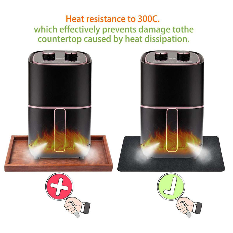 Gustave 2 Pcs Heat Resistant Mats 17x11 inches Non-slip Countertop ...