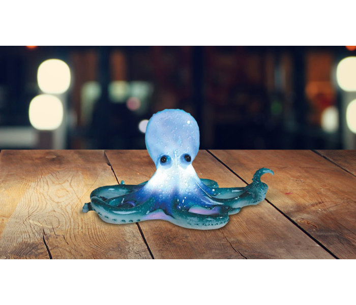 Dovecove 9"H LED Blue Octopus Marine Life Figurine Unique Gifts | Wayfair