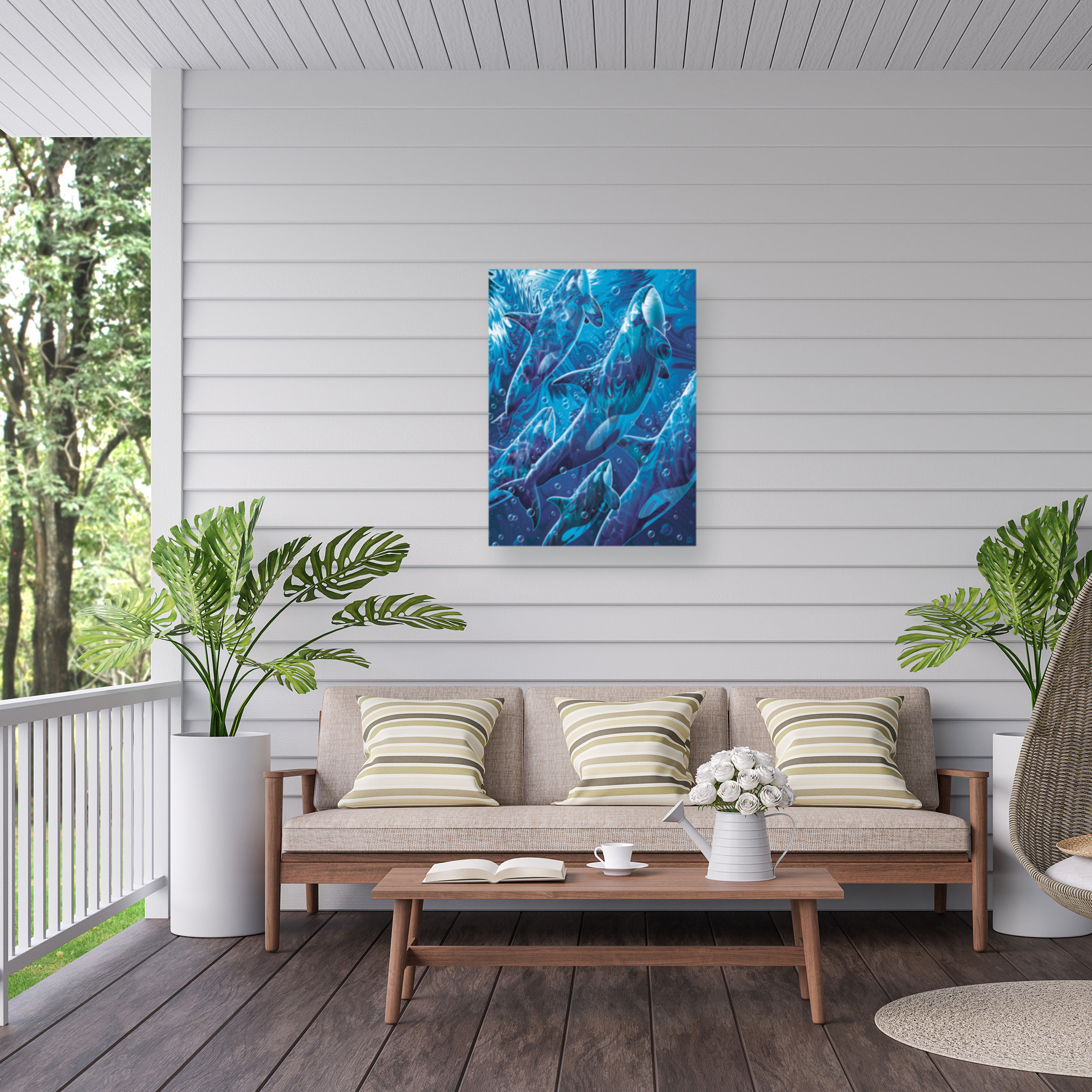 Winston Porter Michael David Ward Orcas Rising 2 Outdoor Canvas - Wayfair Canada