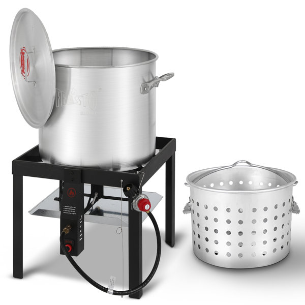 Feasto Outdoor Cooking Series 100 QT Aluminum Propane Single Jet Boil ...