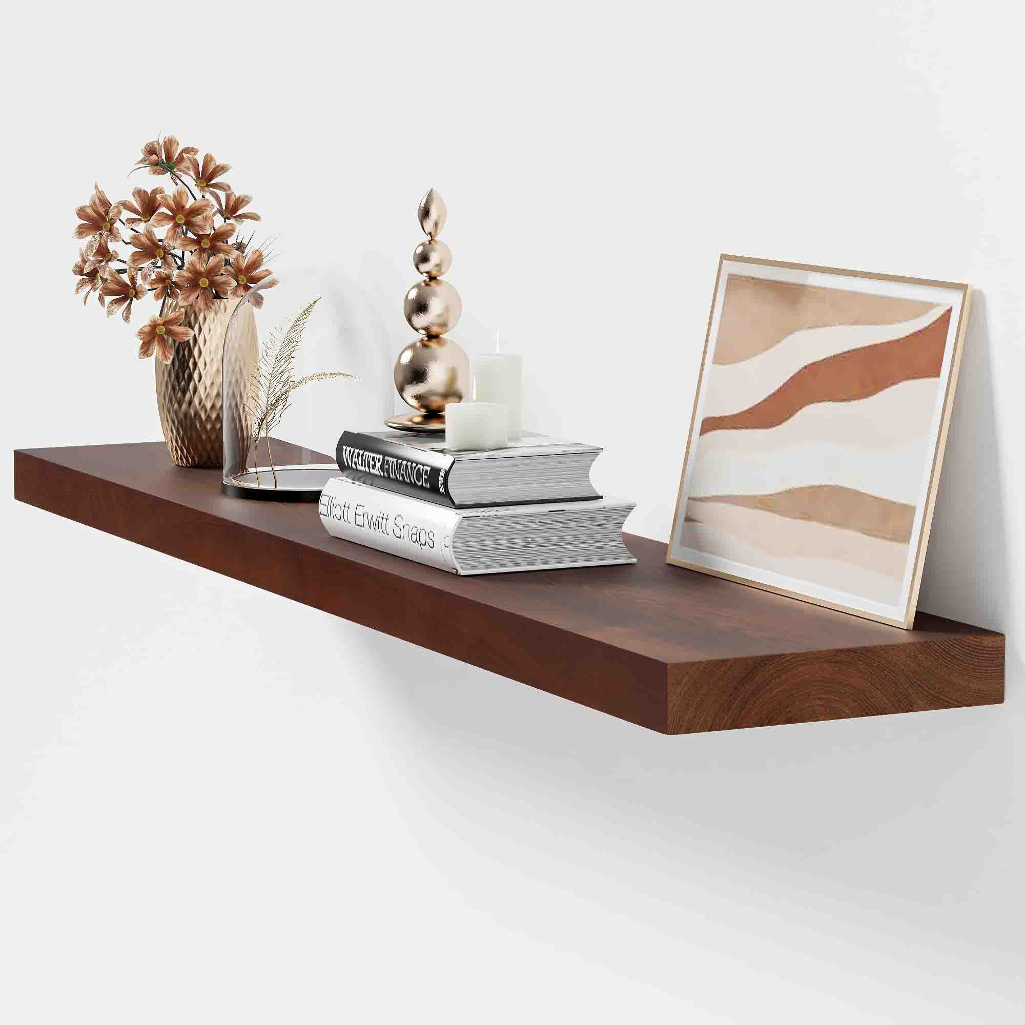 Hokku Designs Solid Ash Wood Floating Shelves | Wayfair