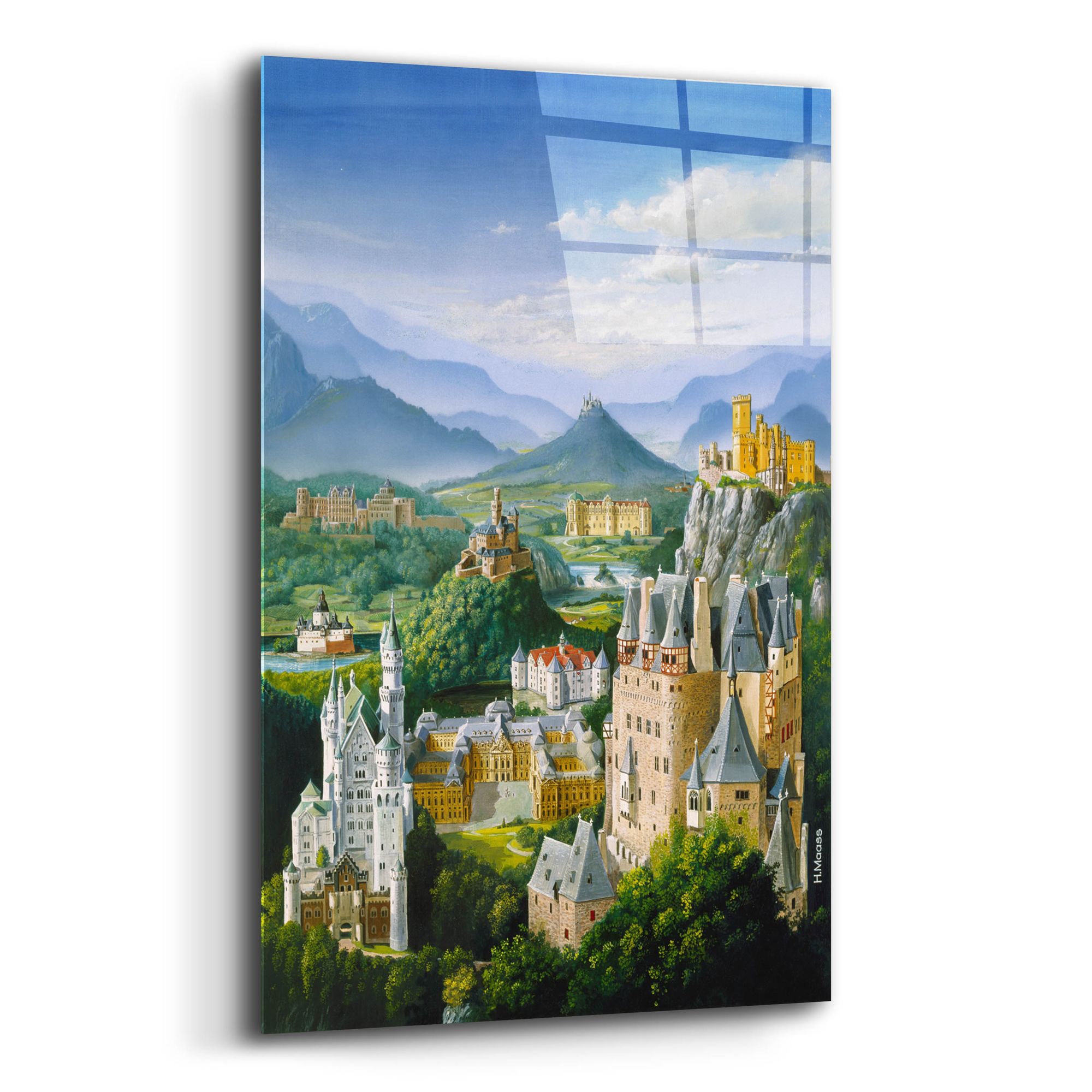 Red Barrel Studio® 'German Castles' By Harro Maass, Acrylic Glass Wall ...