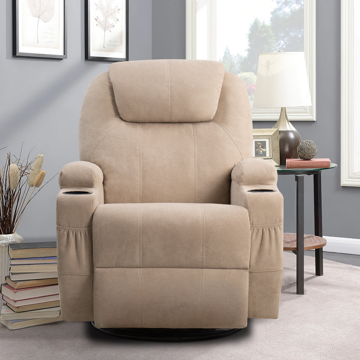 Lark Manor™ Massage Chair with Swivel and Rocking Function & Reviews ...